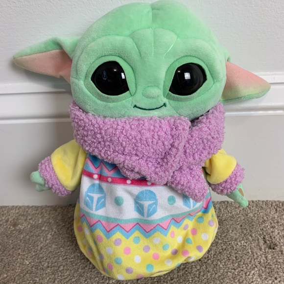 Disney | Toys | Star Wars The Mandalorian Grogu Easter Sweater Plush ...